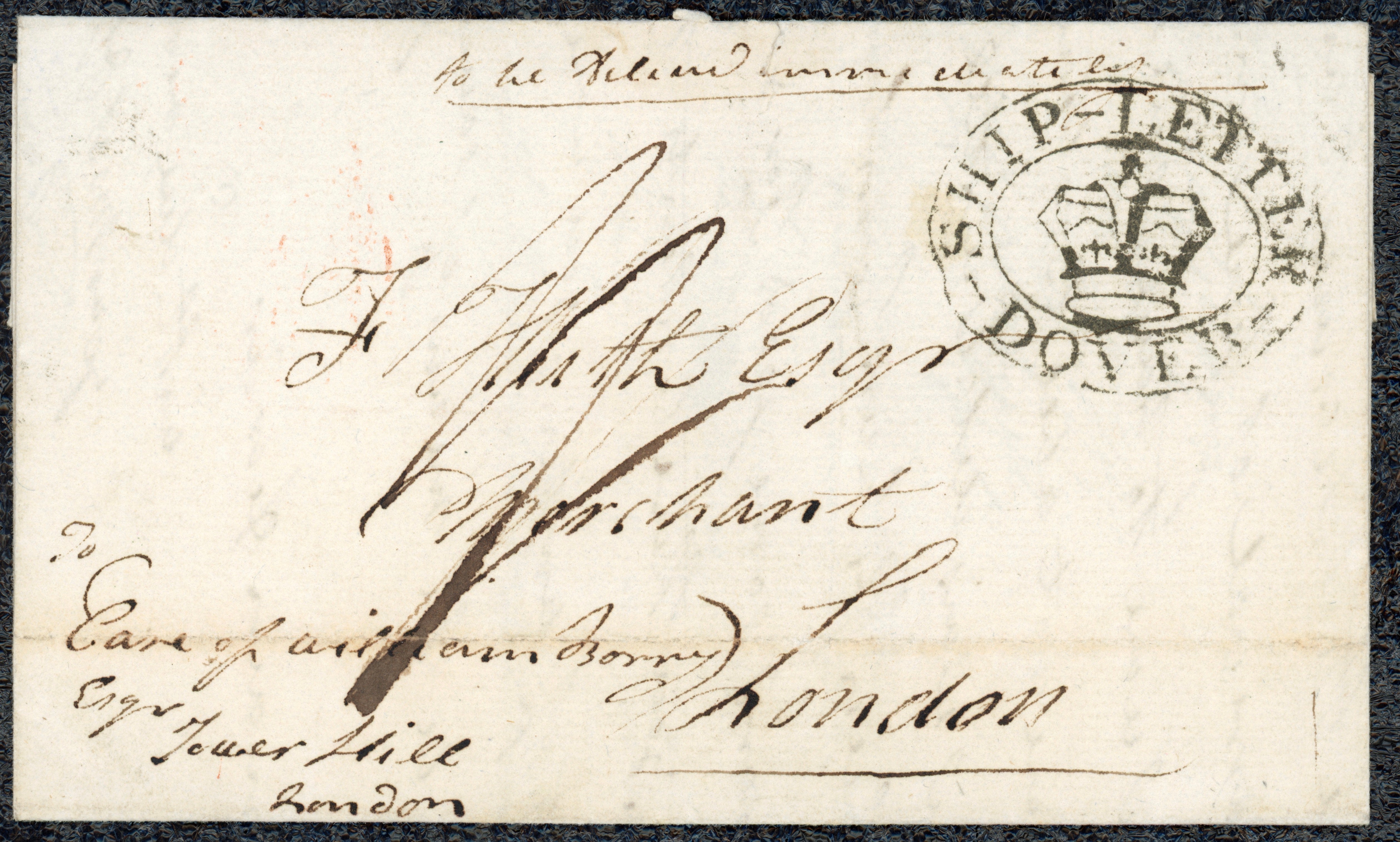 Great Britain 1813 Entire Ship Letter To London Great Britain 1813 Entire Ship Letter To London