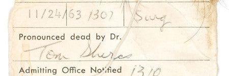 Lee Harvey Oswald’s toe tag hammers for $56,000