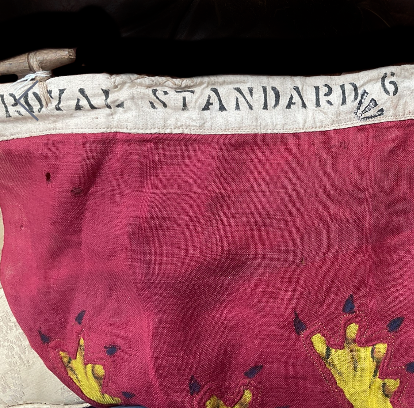 King George V Royal Standard flag from India tour ship