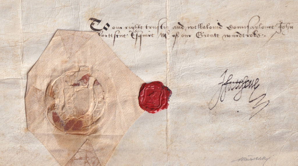 Queen Elizabeth I Signed Royal Manuscript
