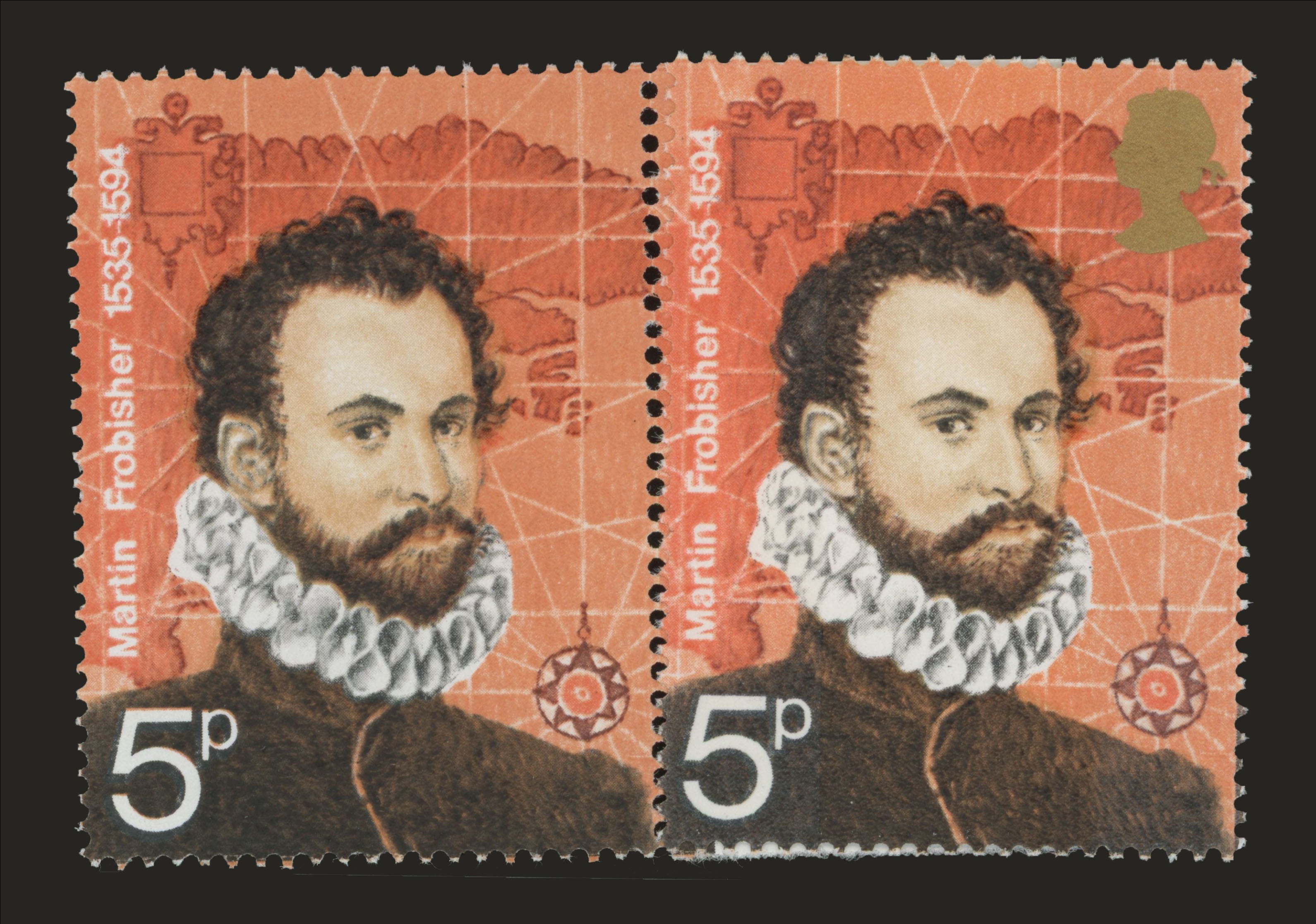 Great Britain 1972 5p British Polar Explorers error, SG898Eya