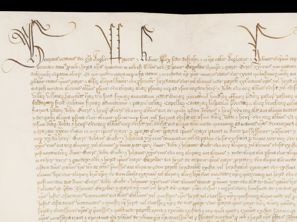 Henry VIII signed royal document