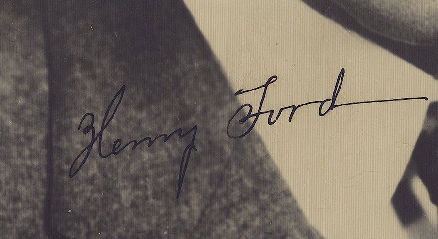 Henry Ford signed photograph