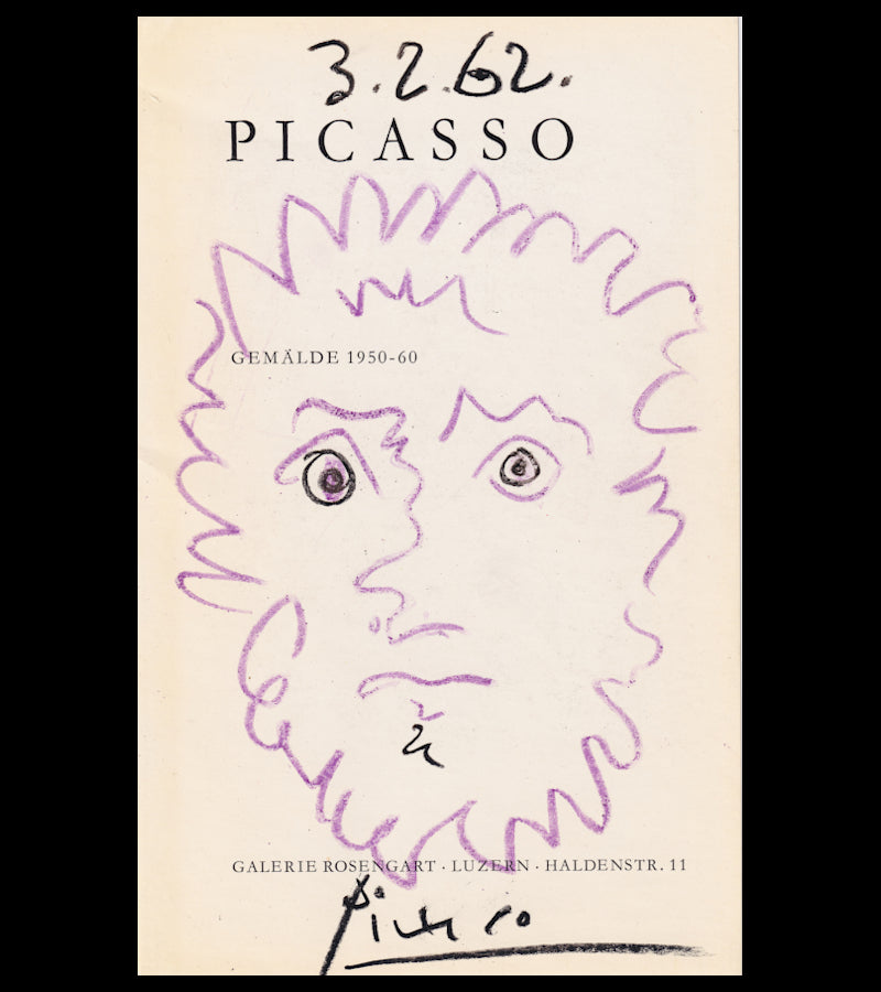 Pablo Picasso original signed drawing