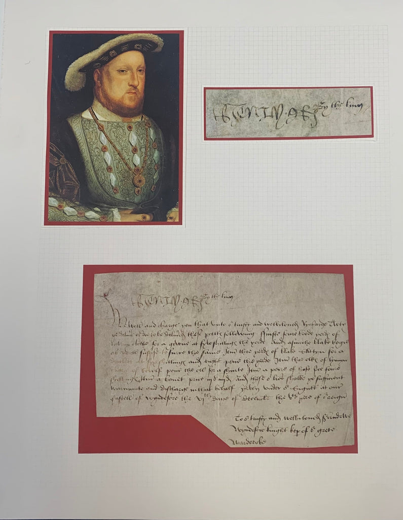 Henry VIII rare signature