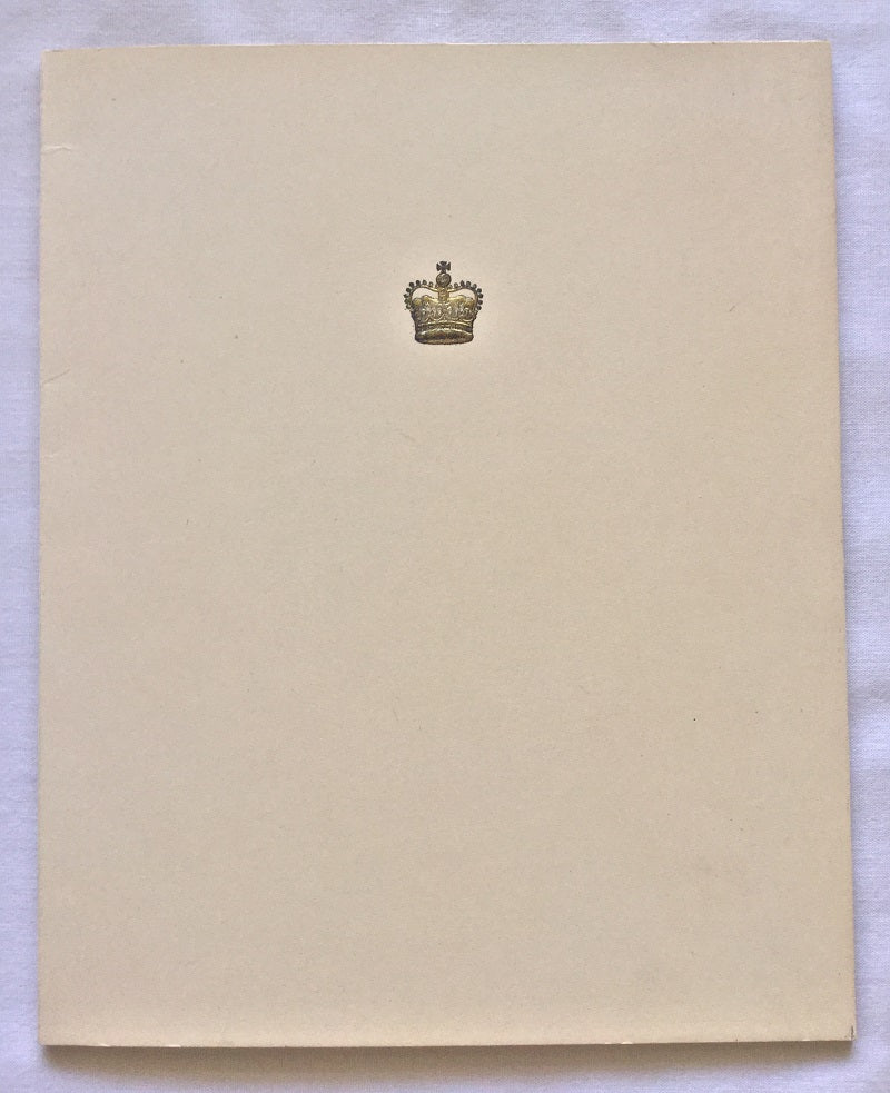 Queen Elizabeth and Prince Philip signed Christmas card