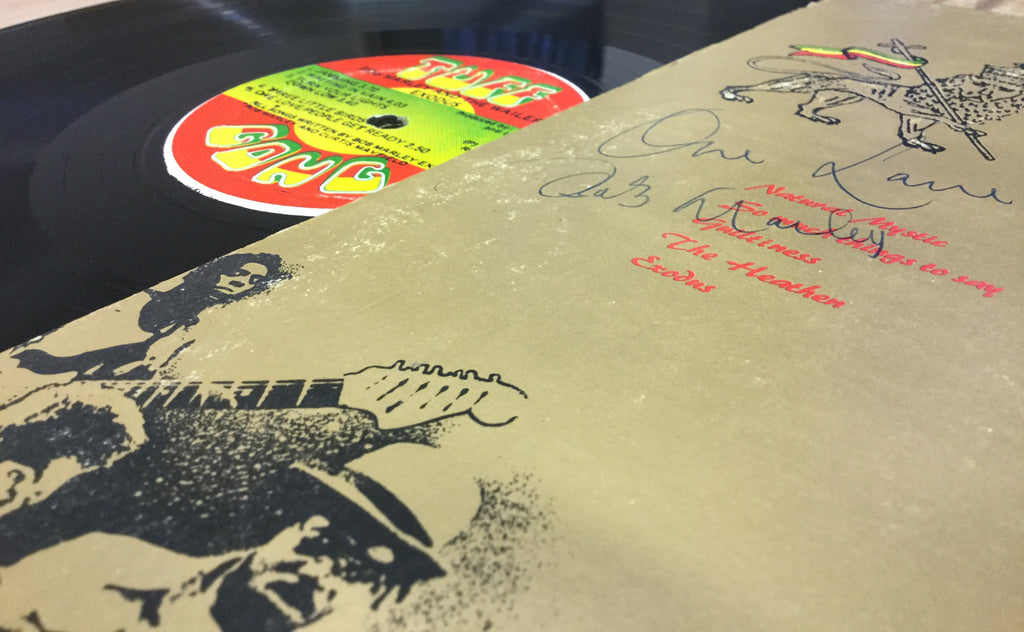 Bob Marley autographed Exodus album