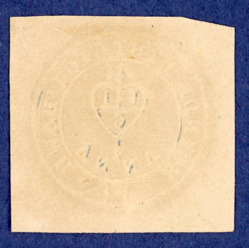 India 1852 ½a blue Scinde Dawk, SGS2
