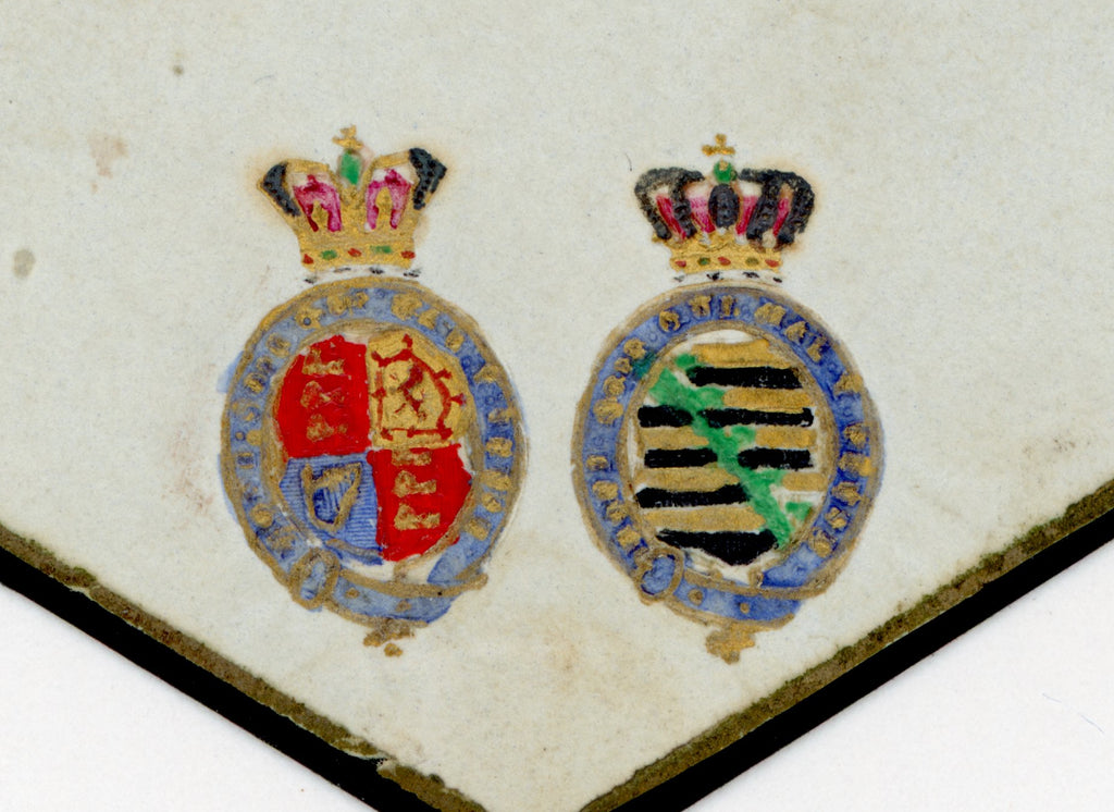 Queen Victoria handwritten and decorated envelope